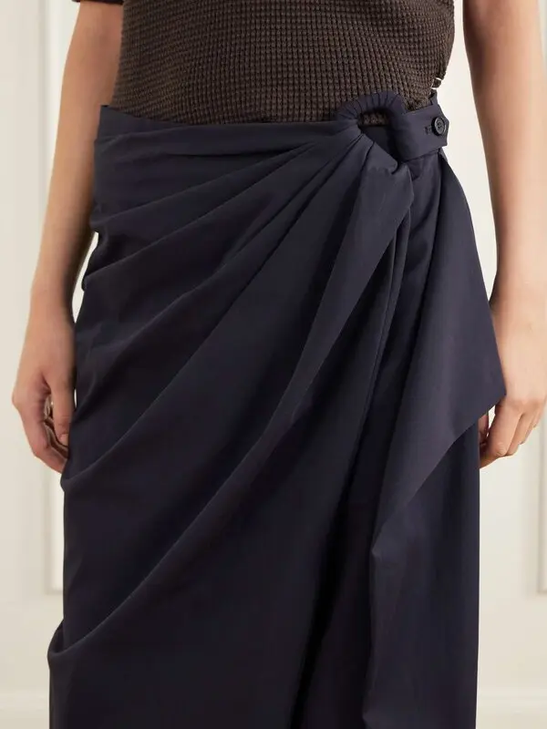 JW Anderson Cotton-drill Wide-leg Wrap Pants