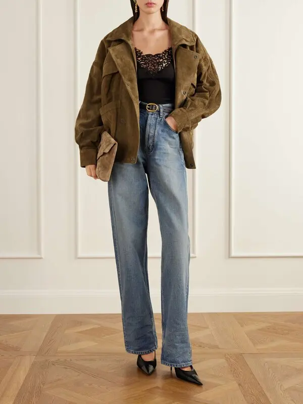 Saint Laurent High-rise Wide-leg Jeans