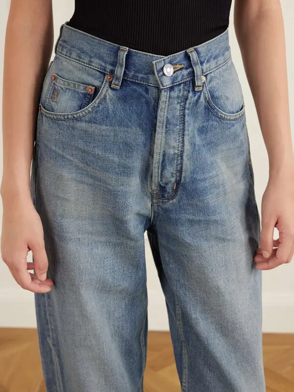 Saint Laurent High-rise Wide-leg Jeans
