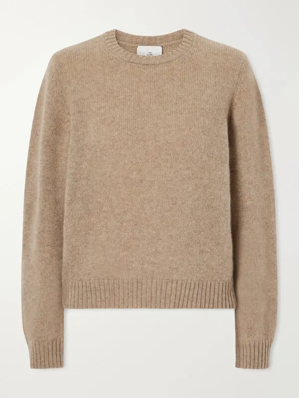 THE ELDER STATESMAN Elena Cashmere Sweater - Neutrals