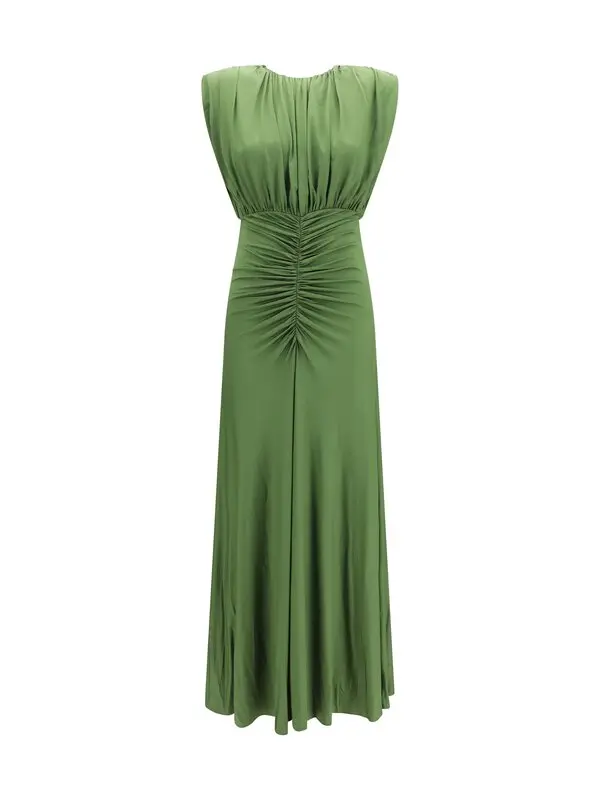 SELF-PORTRAIT Jersey Gathered Maxi Dress