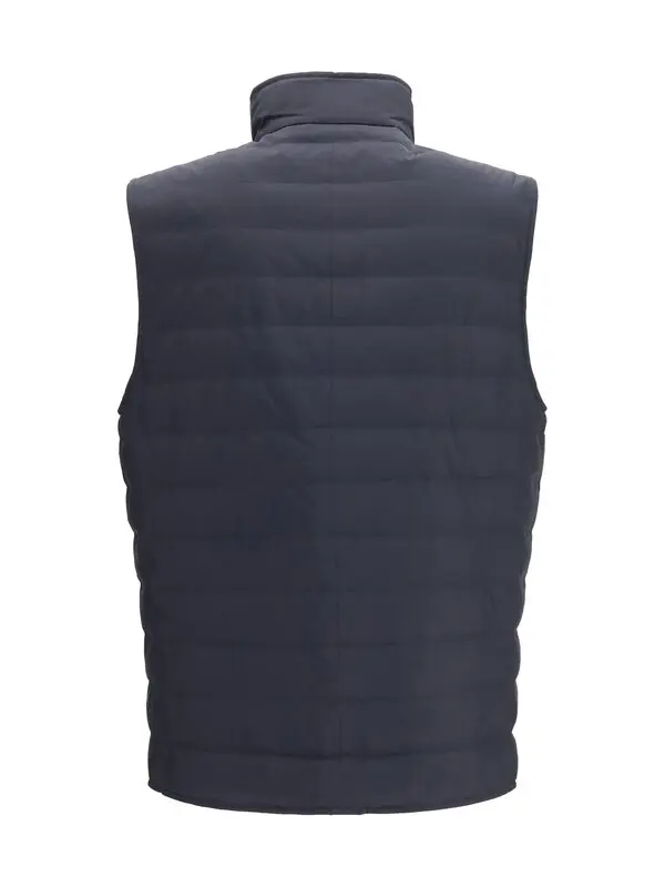 Brunello Cucinelli Sleeveless Padded Gilet - Blue