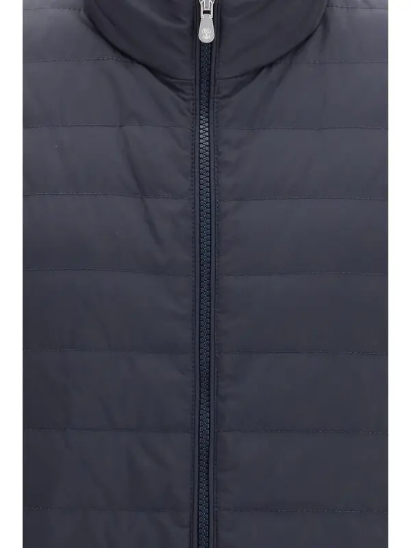 Brunello Cucinelli Sleeveless Padded Gilet - Blue