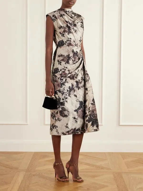 Erdem Bloom Micro Velvet Top-handle Bag - Black