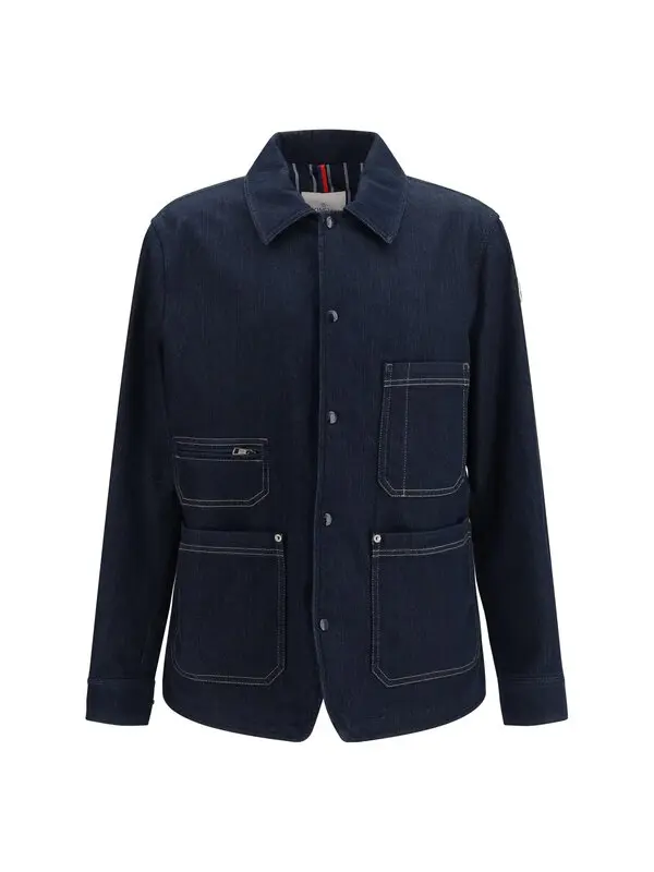 Moncler Haderu Denim Shirt Jacket - Blue