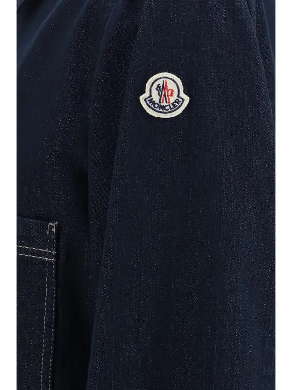 Moncler Haderu Denim Shirt Jacket - Blue