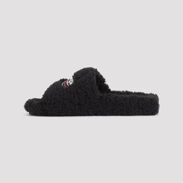 Balenciaga Blenciaga Furry Fake Slide - Black