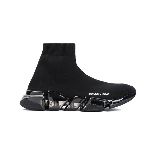 Balenciaga Speed 2.0 Lt Full Clearsole Sneakers - Black