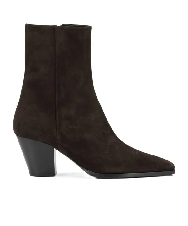 AeydĒ Square-toe Ankle Boots - Brown
