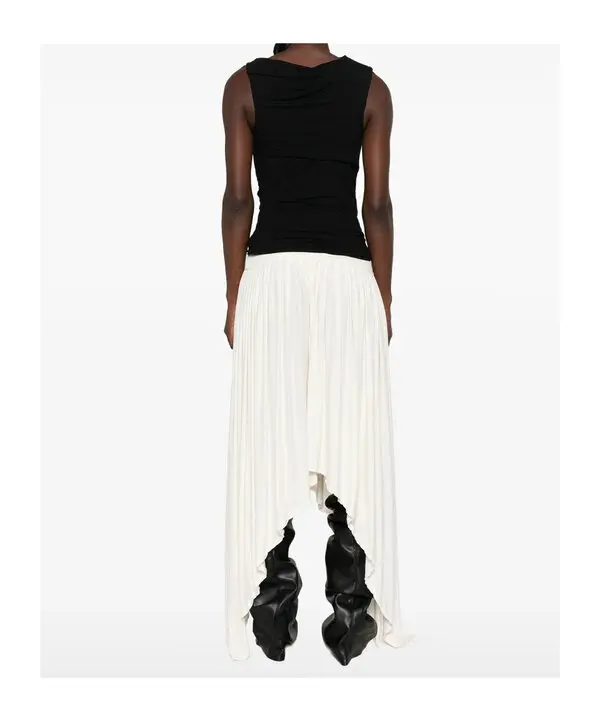 ENTIRE STUDIOS Draped Sleeveless Top - Black