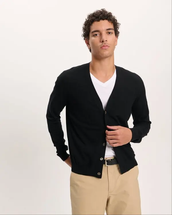 ATM Anthony Thomas Melillo Extra Fine Merino Wool Cardigan Sweater