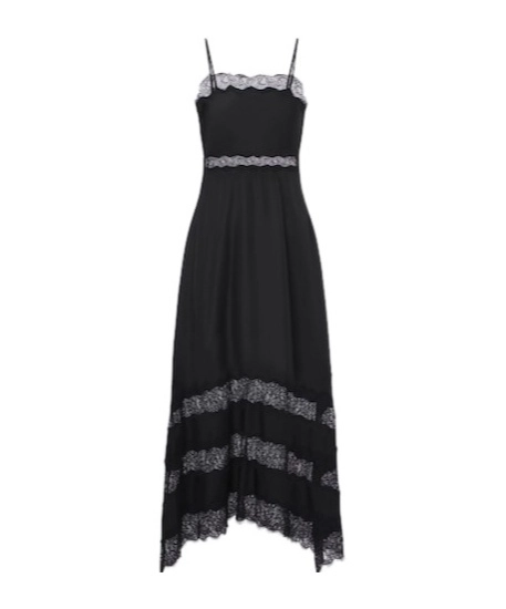 Ulla Johnson Coco Lace-trimmed Silk Twill Midi Dress