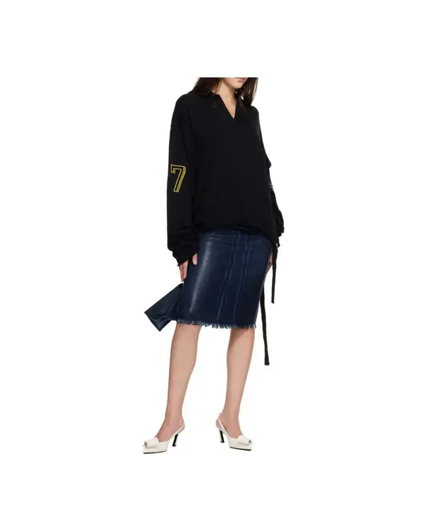 Ottolinger Oversized Jacquard Knitted Top
