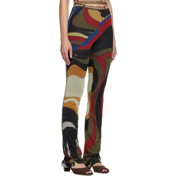 Ottolinger Printed Mesh Pants - Gray