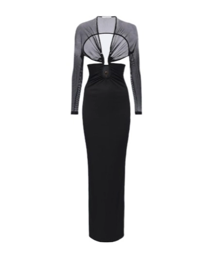 Christopher Esber Orbit Cutout Embellished Maxi Dress - No