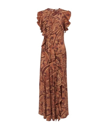 Ulla Johnson Ameline Silk Crêpe De Chine Midi Dress