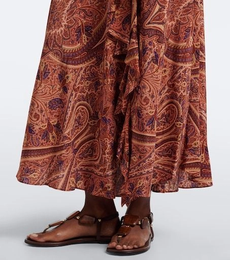 Ulla Johnson Ameline Silk Crêpe De Chine Midi Dress