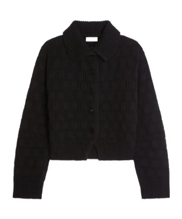 Dries Van Noten Textured Wool Cardigan - Black