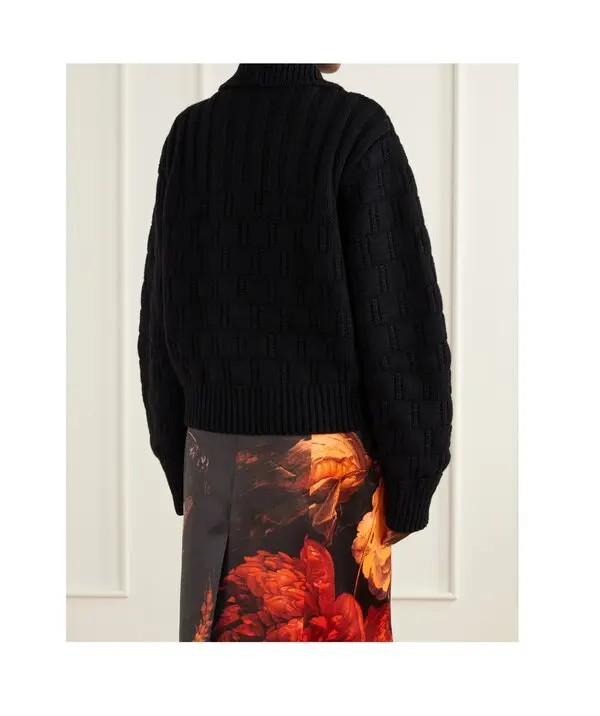 Dries Van Noten Textured Wool Cardigan - Black