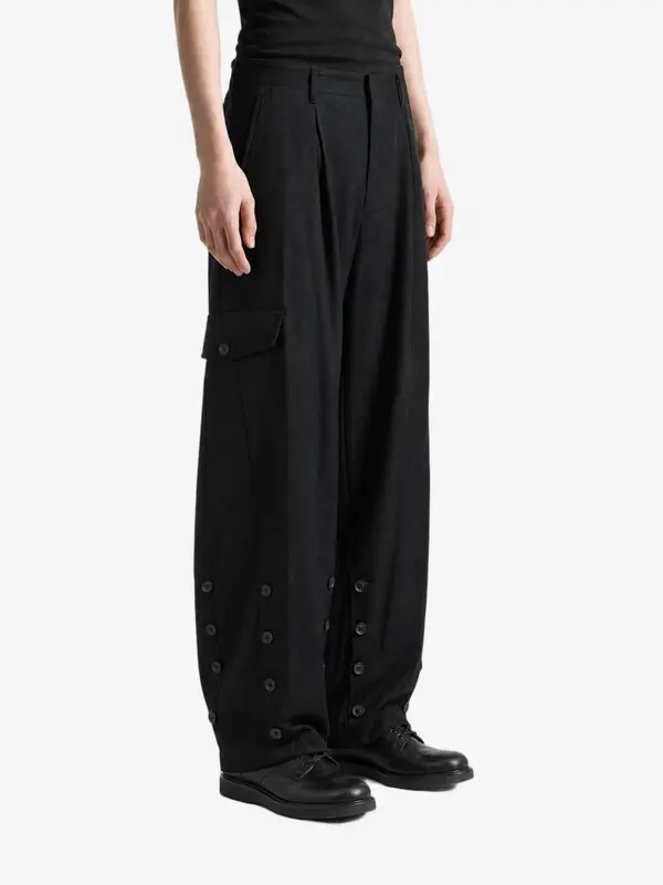 Yohji Yamamoto Casual Trousers With Belt Loops
