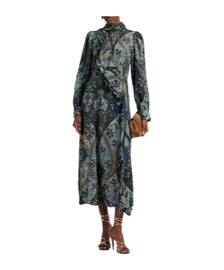 Ulla Johnson Sabrina Silk Crêpe De Chine Midi Dress - No