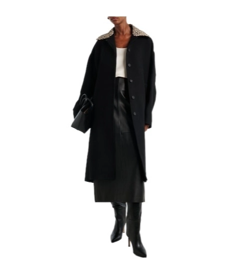 RÓHE Calf Hair-trimmed Virgin Wool Coat
