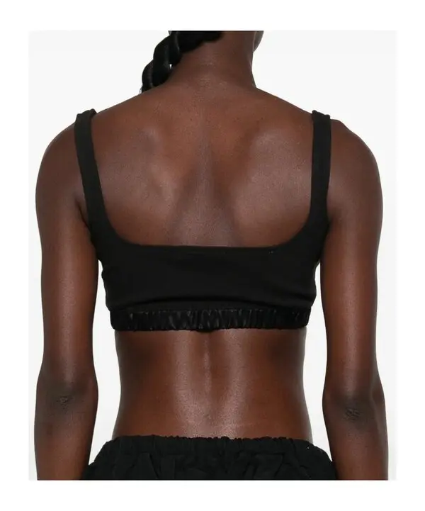 ENTIRE STUDIOS Logo-patch Cropped Top