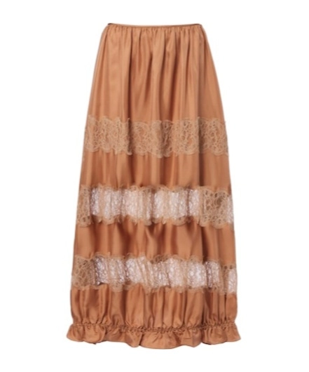 Ulla Johnson Chantal Lace-trimmed Silk Maxi Skirt - No