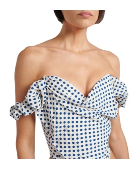 VIVIENNE WESTWOOD Sunday Polka-dot Bustier Top - No