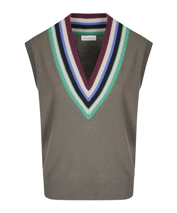 Dries Van Noten V-neck Knit Vest