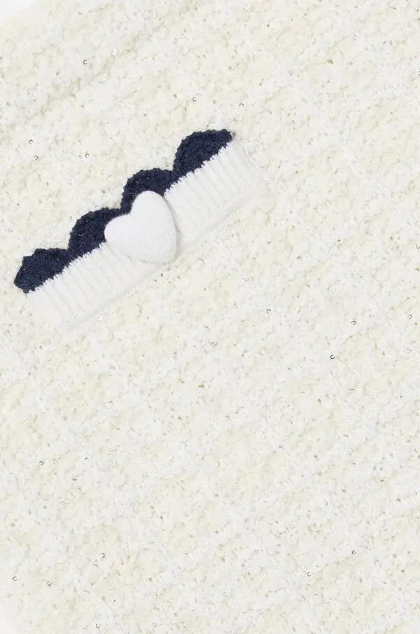SELF-PORTRAIT Mini Embroidered Knit Skirt