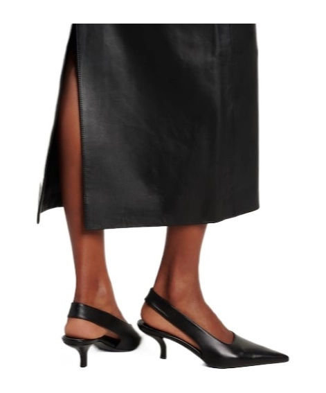 RÓHE Leather Pencil Skirt