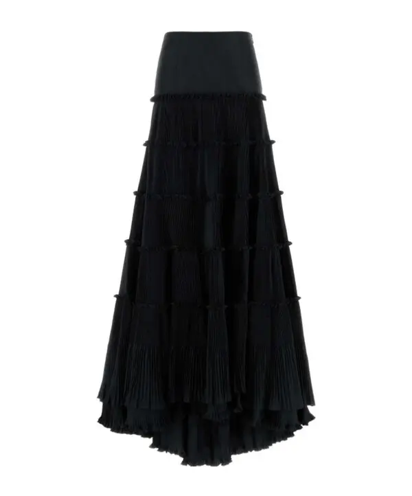 Blumarine Tiered Pleated Skirt