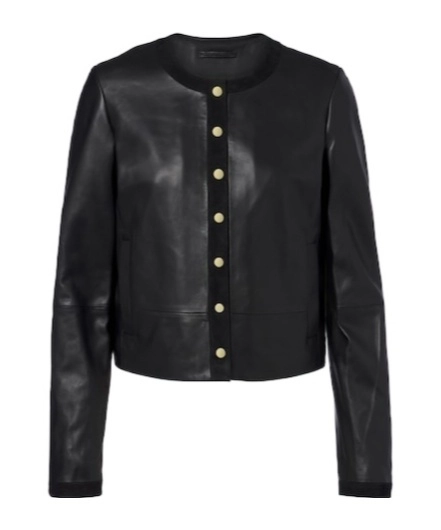 Vince Suede-trimmed Leather Jacket - No