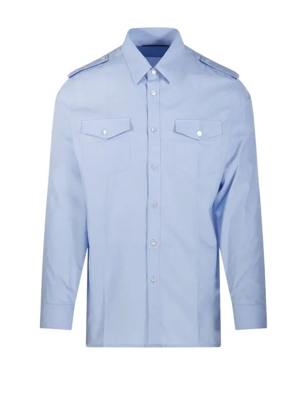 Gucci Gg Jacquard Epaulette Shirt