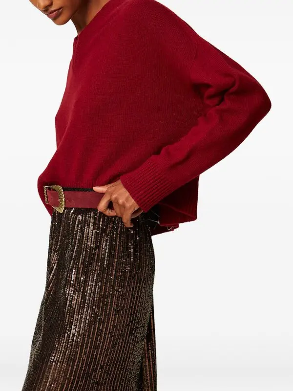 TWINSET Wool Blend Jumper With Fringes