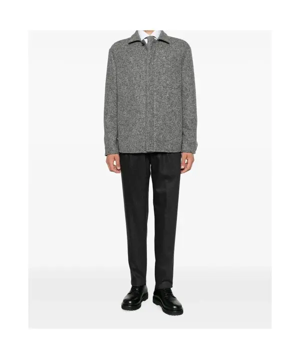 Eleventy Pleated Wool Trousers