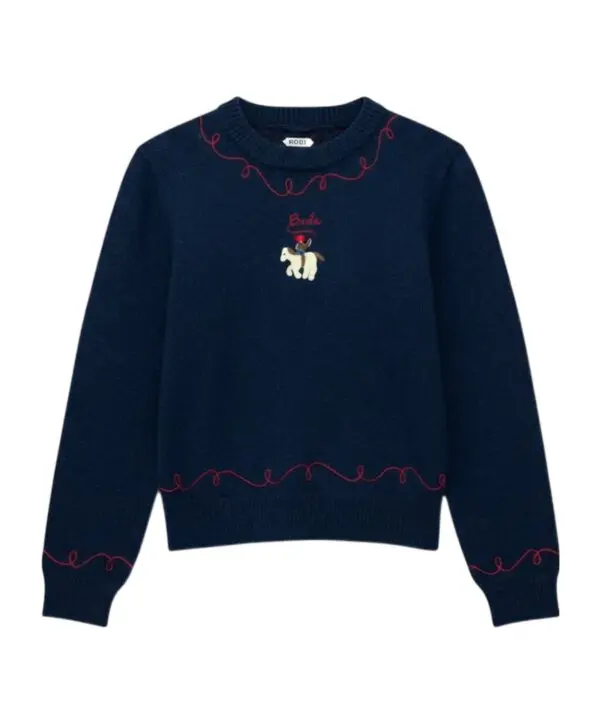 BODE Long-sleeve Knit Top - Navy
