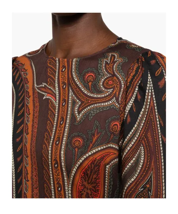 Etro Paisley-print Long-sleeve Dress - No