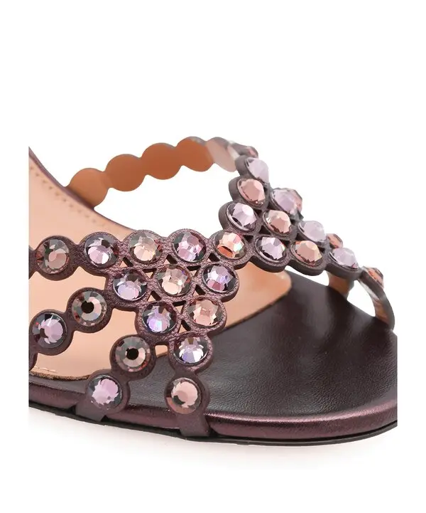 AQUAZZURA Tequila Crystal-embellished Heel Sandals