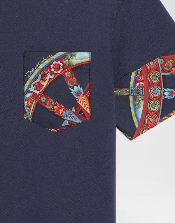 Dolce & Gabbana Carretto-print Jersey T-shirt