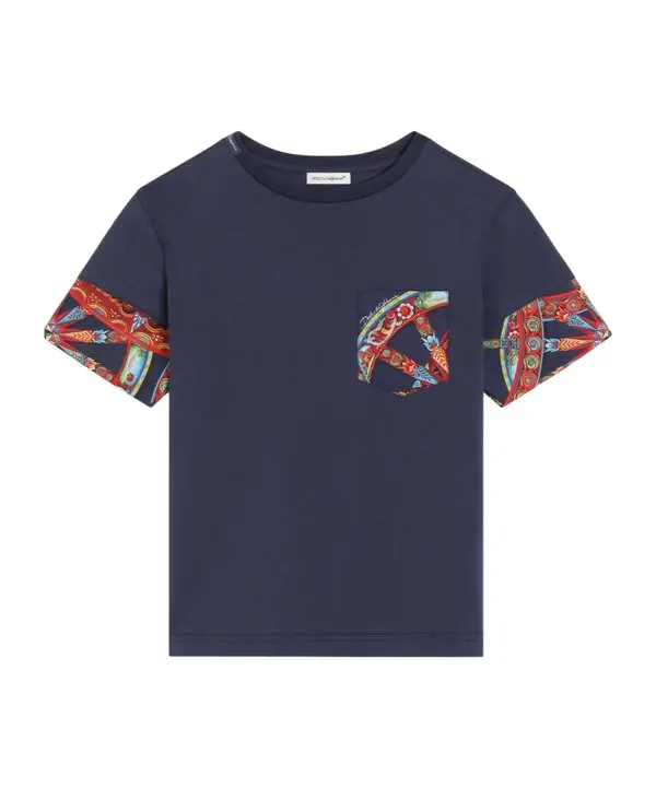 Dolce & Gabbana Carretto-print Jersey T-shirt