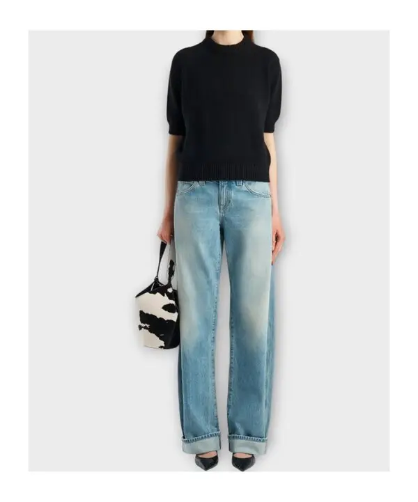 Khaite Karo Low-rise Curved Leg Jeans