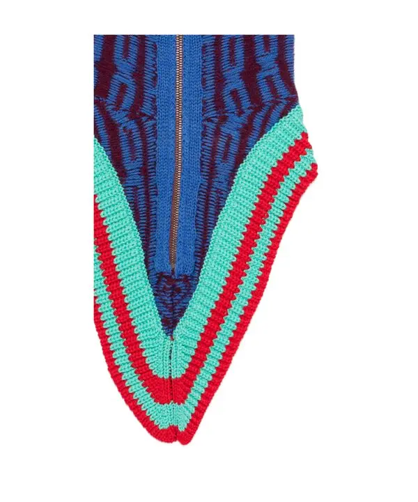 Dries Van Noten Geometric-patterned Infinity Scarf