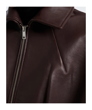 ROTATE BY BIRGER CHRISTENSEN Cropped Leather Jacket
