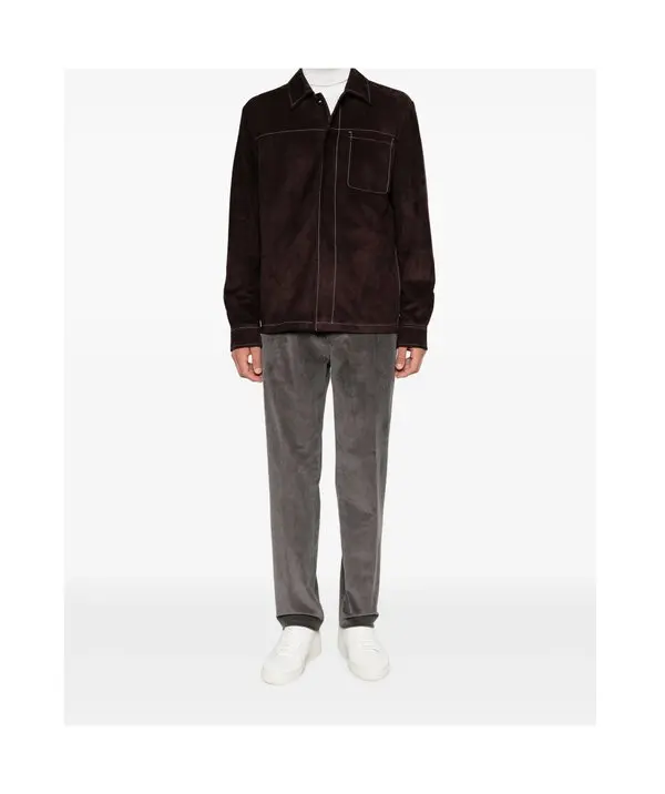 Eleventy Corduroy Pleated Trousers