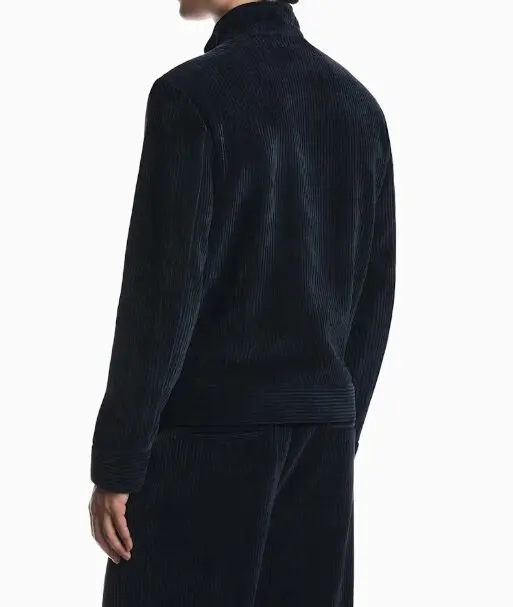 Emporio Armani Zip-up Sweatshirt - Navy Blue