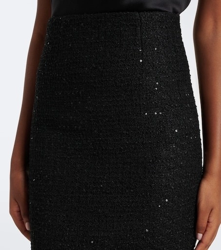 Roland Mouret Sequined Bouclé Pencil Skirt