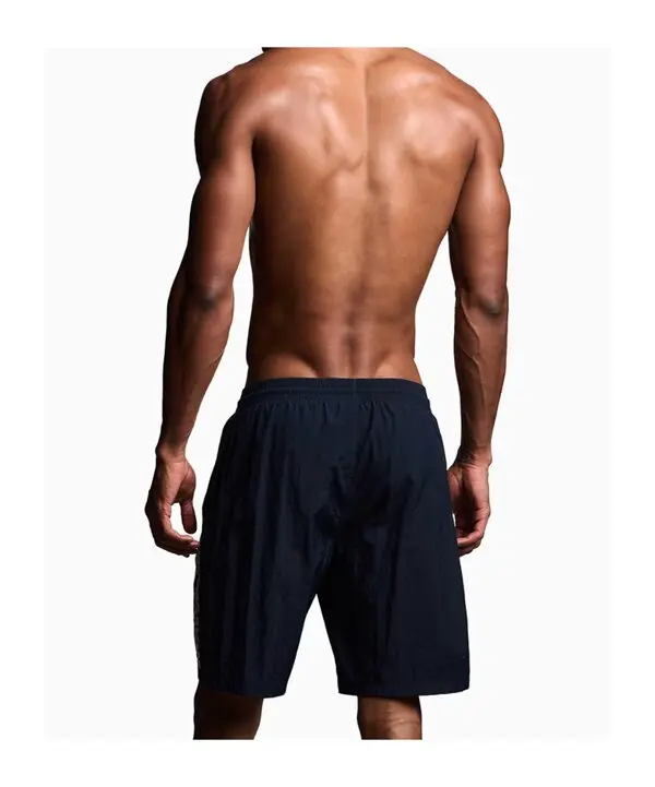 Emporio Armani Bermuda Shorts With Stitched Logo Embroidery