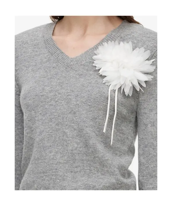 SELF-PORTRAIT Floral Wool Sweater